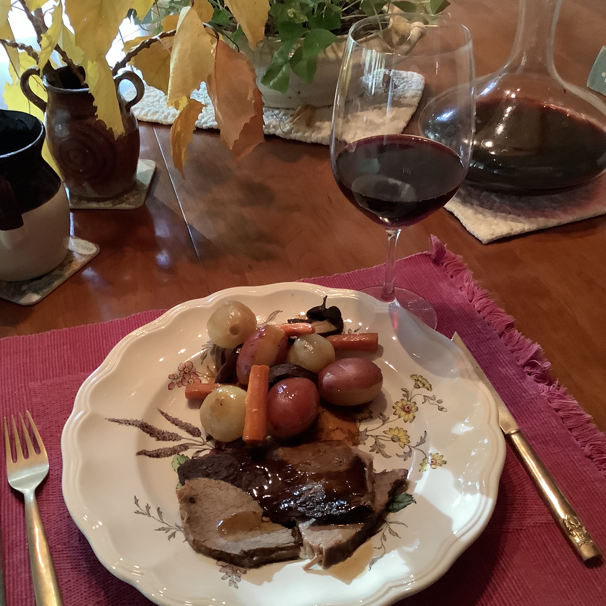 Pot Roast … the Ultimate Comfort Food … Served with an Elegant Cab ...